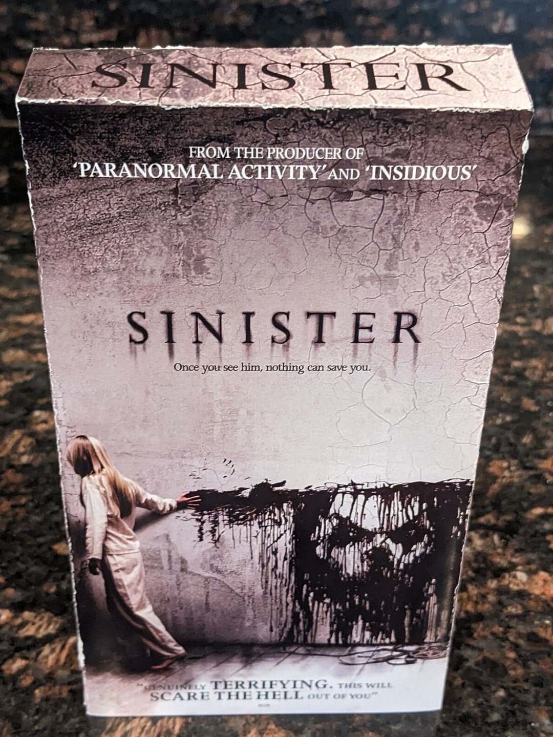 Custom Sinister (2012) Playable in VCR VHS Nostalgic Art Piece, Case & Tape W/ Label - Etsy