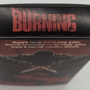 Custom the Burning (1981) Playable in VCR VHS Nostalgic Art Piece, Case ...