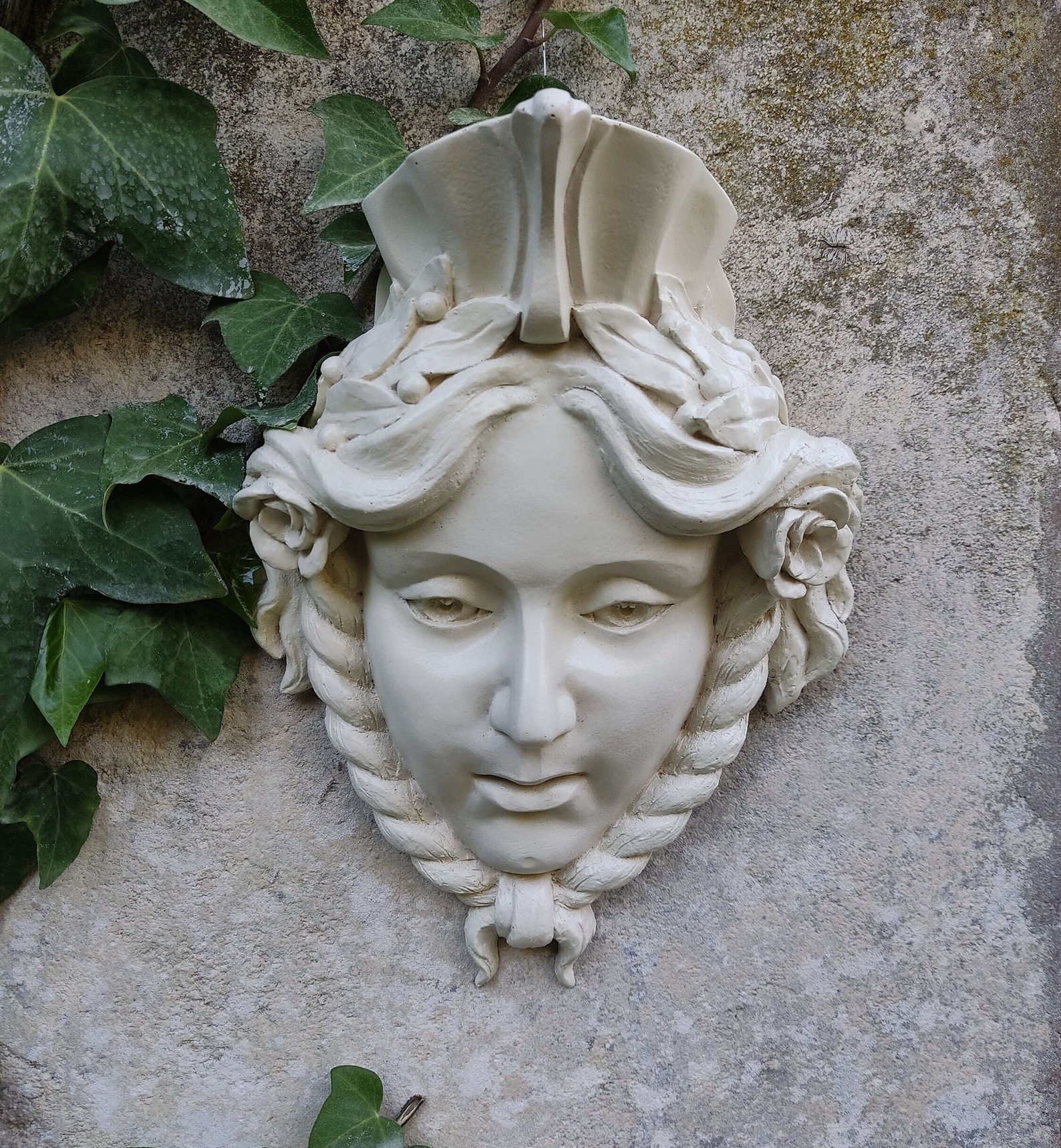 Classic Nymph Portrait for Garden Decoration, Classic Greek Goddess ...
