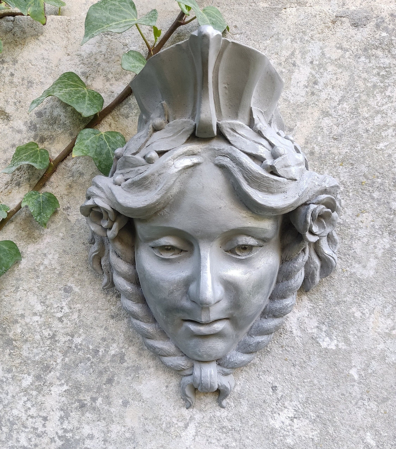 Classic Nymph Portrait for Garden Decoration, Classic Greek Goddess ...