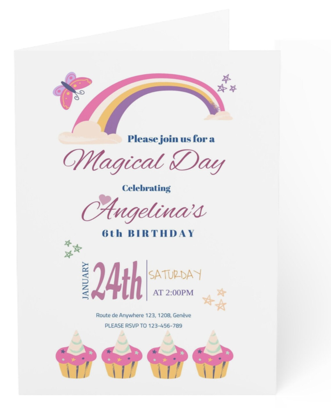 Mobile Birthday Invitation Rainbow Birthday Welcome Sign - Etsy