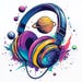 Watercolor Headphones Clipart: Dripping Paint Designs (digital Download ...