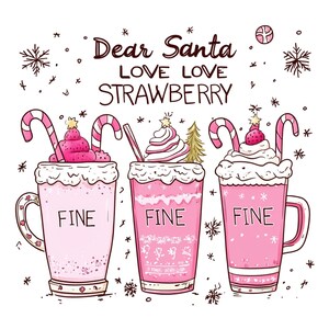10 Watercolor Christmas Shake Clipart|, Png,jpj, Dear Santa Clipart ...