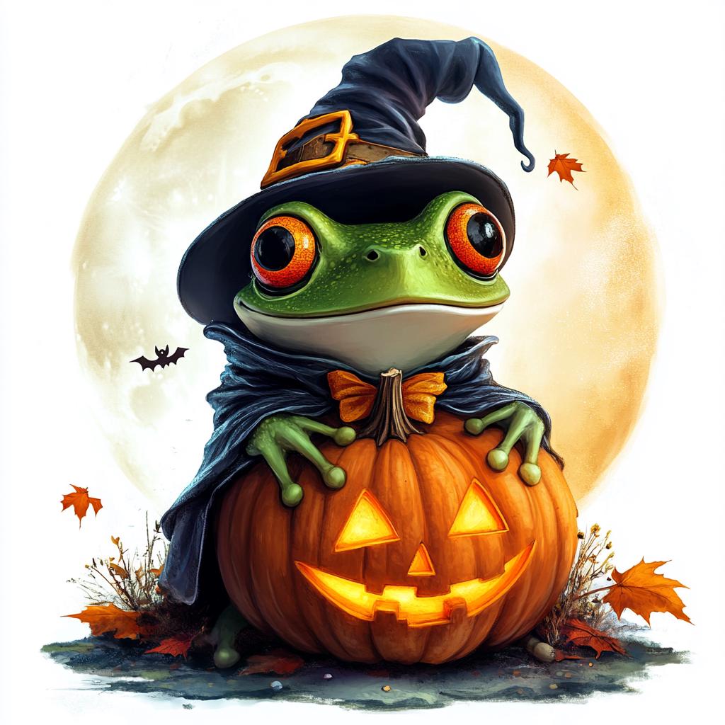 8 Halloween Frog Clipart, Frog PNG,JPJ Spooky Frog, Halloween Clipart ...