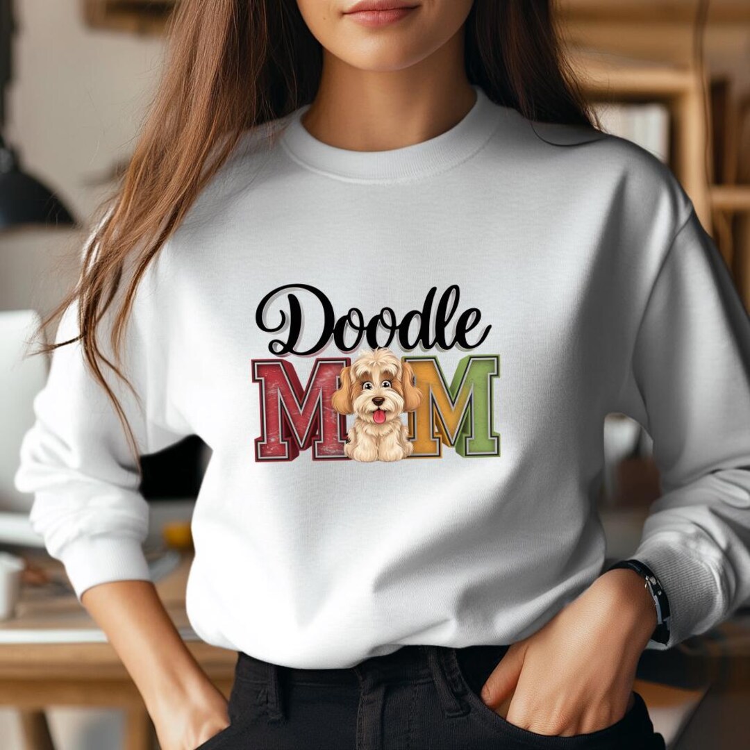 Doodle Mom PNG, Goldendoodle Mama Png, T Shirt Png, Cute, Distressed ...