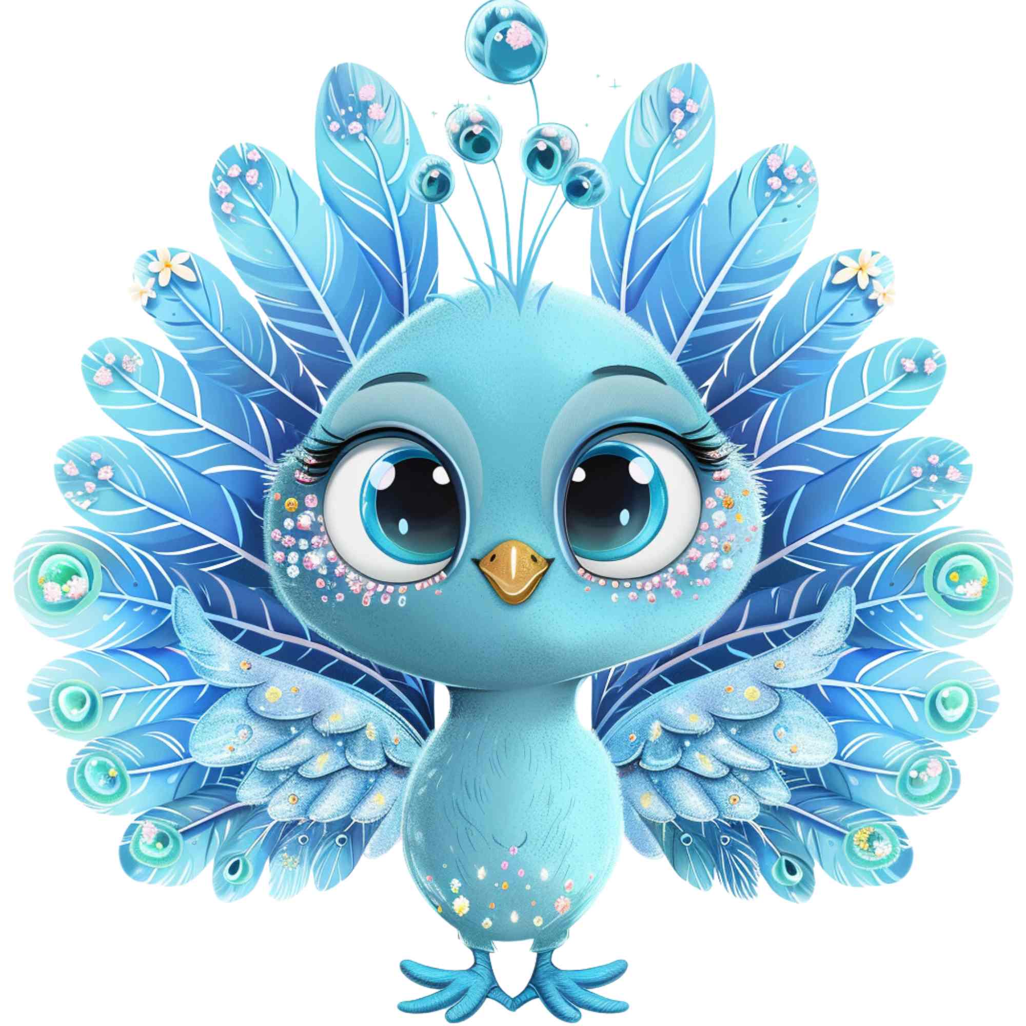 17 Cute Peacock Clipart | Adorable Peacock Clipart Bundle | 17 High ...