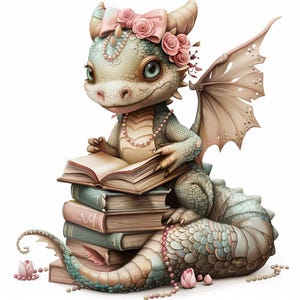 Watercolor Dragon Clipart: Fairy Tale PNG Graphics (digital Download ...