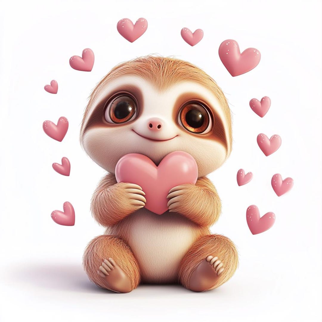 10 Cute Sloth Clipart, Watercolor Sloth Nursery,png,jpj, Spring ...