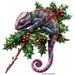 Watercolor Chameleon Clipart: 7 PNG Files, Commercial Use - Etsy