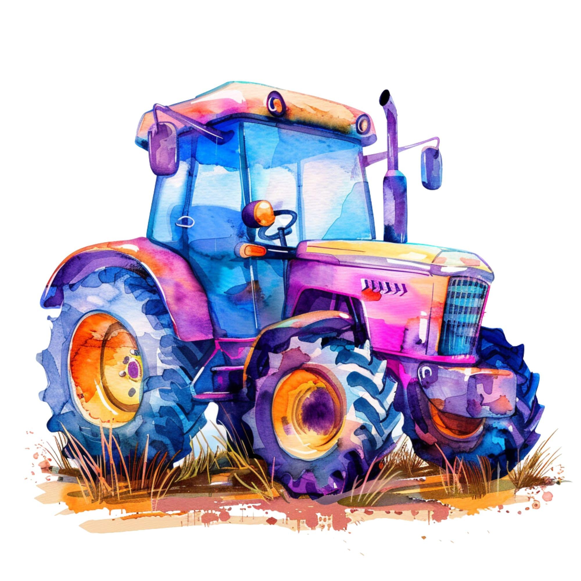 10 Cute Farm Watercolor Clipart PNG,JPJ Using This Tshirt,wallart ...
