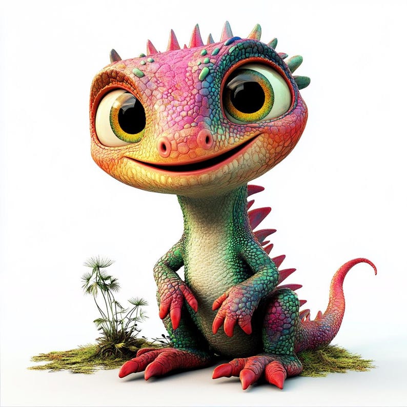 8 Cute Lizard Clipart, Reptiles Images, Watercolor Clip Art, Printable ...