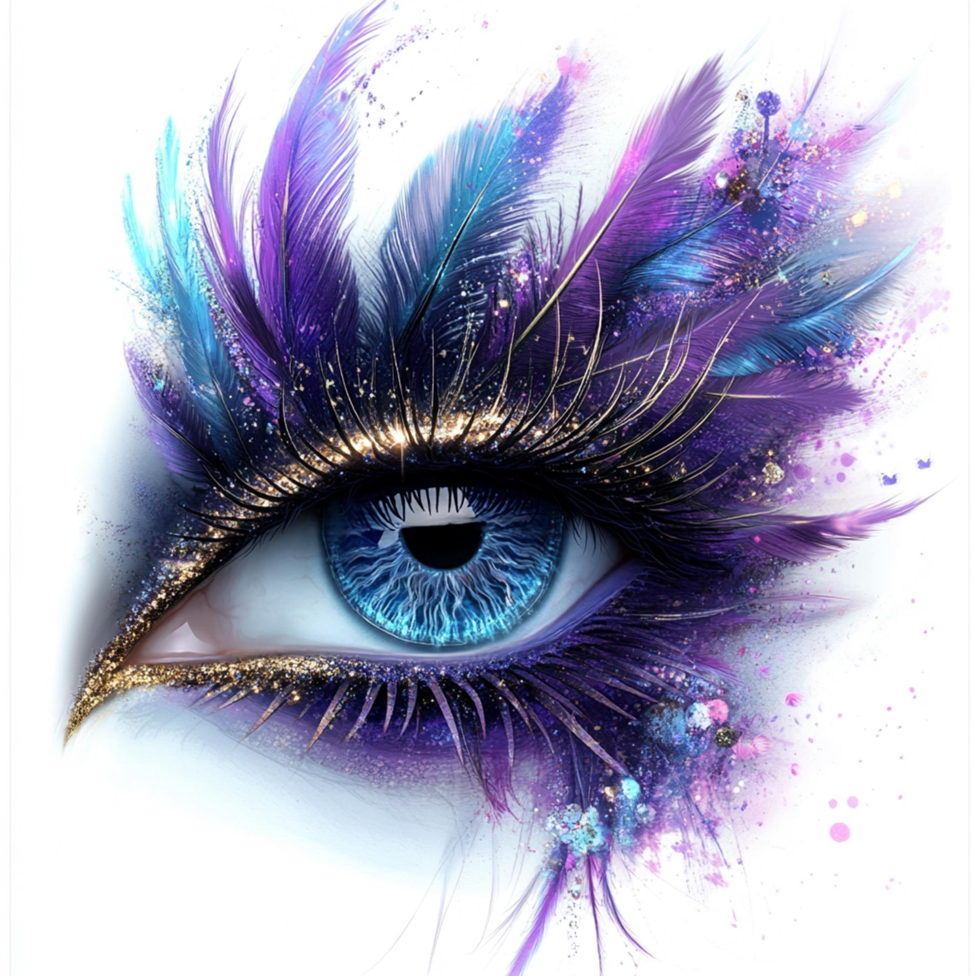 Colorful Eye Clipart: Abstract Illustration Art (PNG Digital Prints) - Etsy