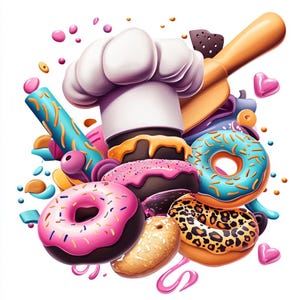 8 Chef Clipart, Cooking Chef, Png,jpj, Cook PNG, Kitchen Clipart, DIY ...