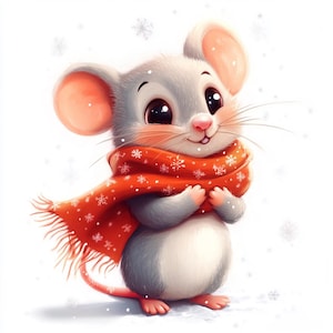 9 Cute Mice Watercolor Clipart Bundle Transparent PNG,JPJ Images ...