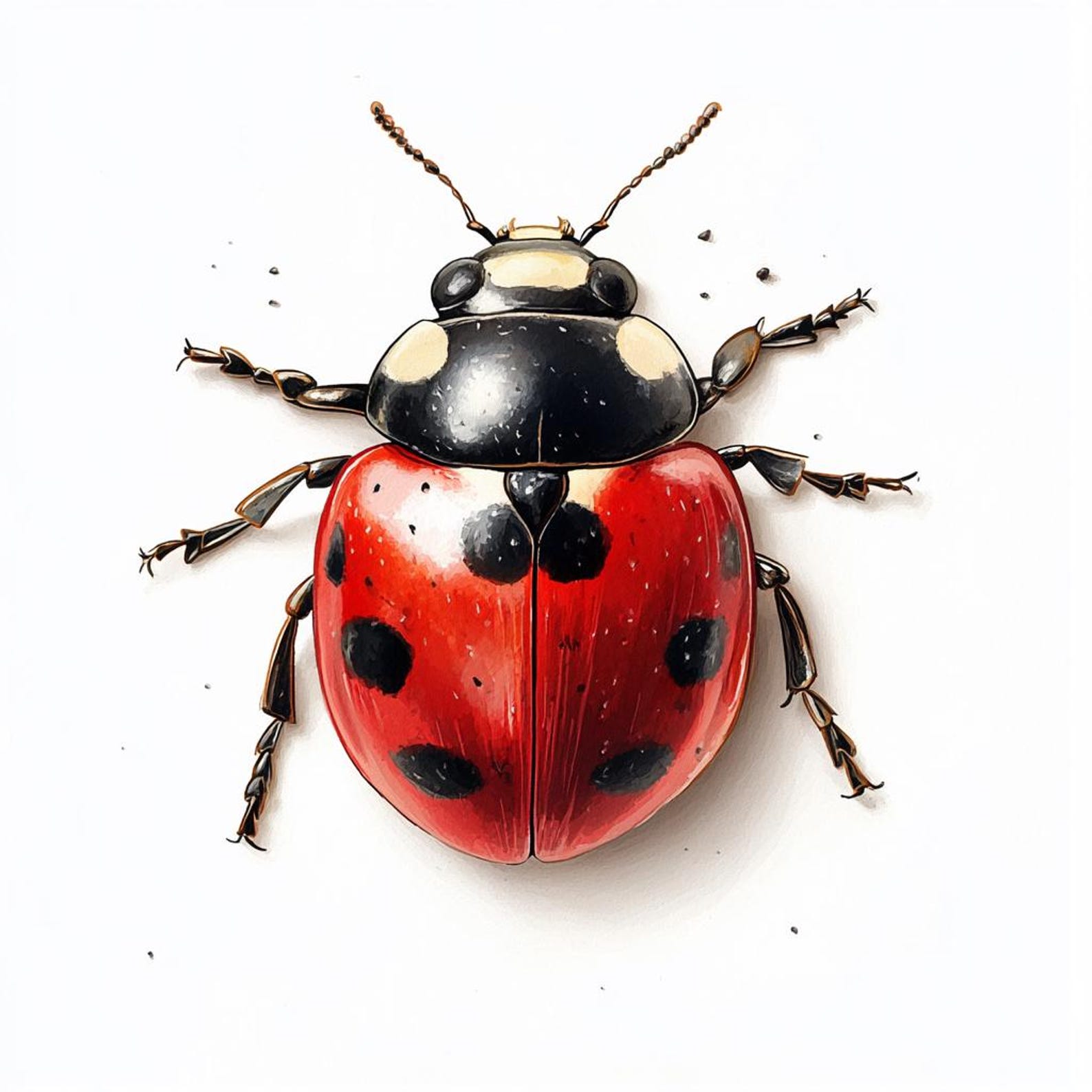 6 Watercolor Bugs Clipart Bundle, Watercolor Insects, Butterflies and ...