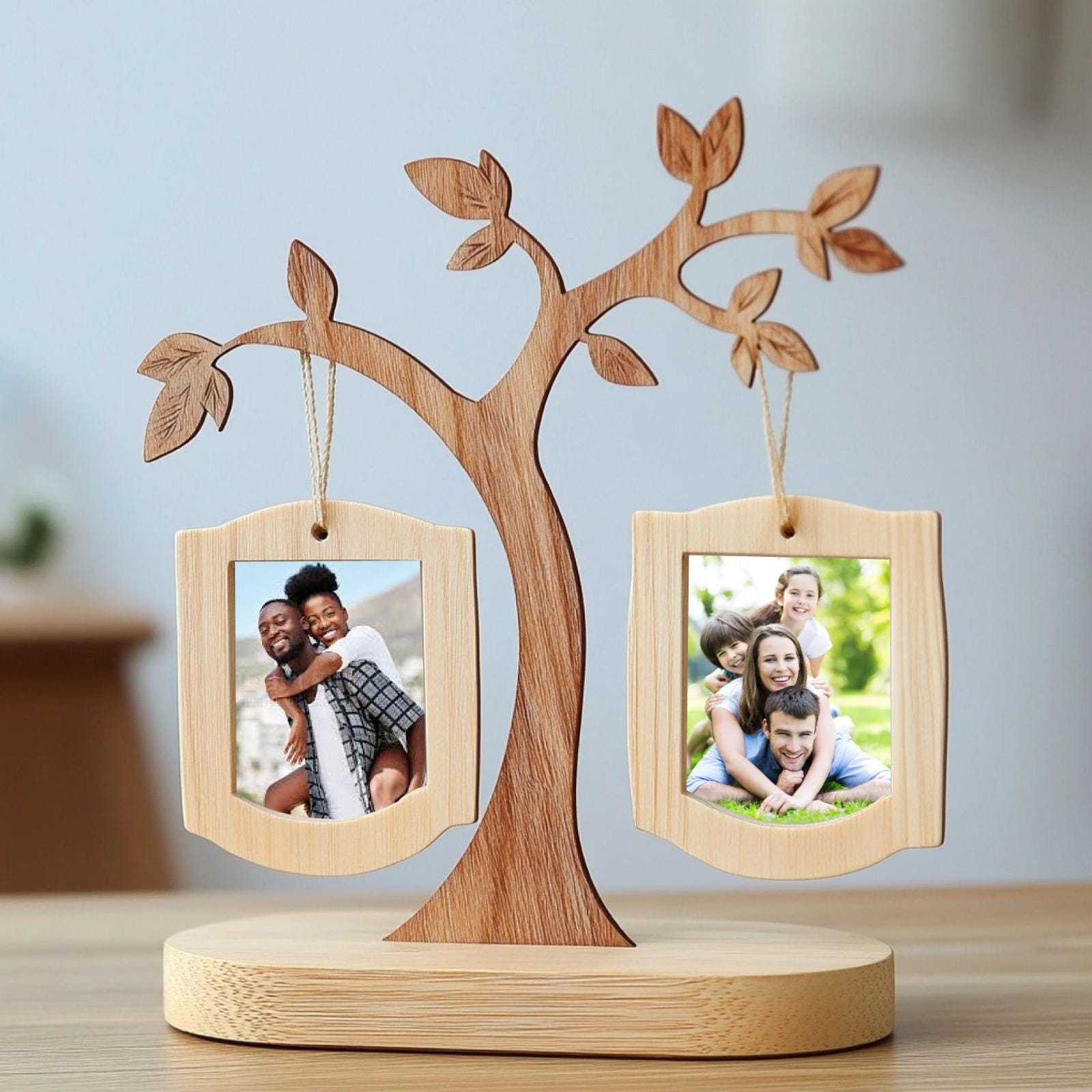 Laser Cut Family Photo Tree Stand: SVG, DXF, JPG (digital Download) - Etsy