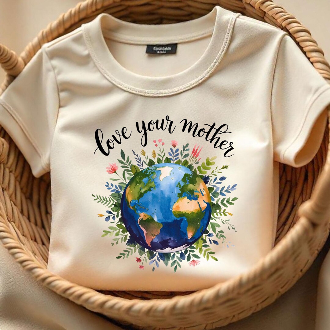 Earth Day Clipart: Watercolor Globe, Floral Planet Design (PNG) - Etsy