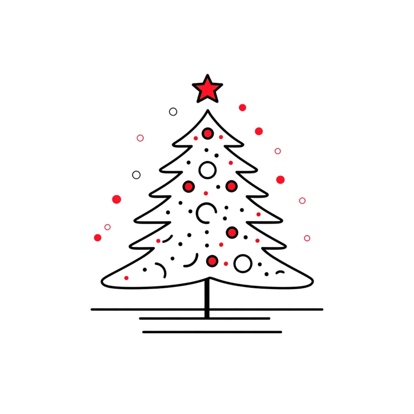 Christmas Tree Clipart: Winter Holiday PNG, JPG (digital Download) - Etsy