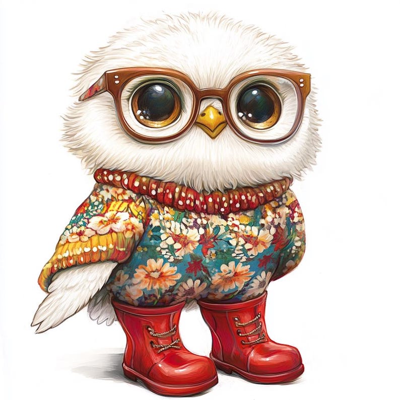 12 Cute Owl Clipart Bundle,sparkling Owl Sublimation Clipart,colorful ...