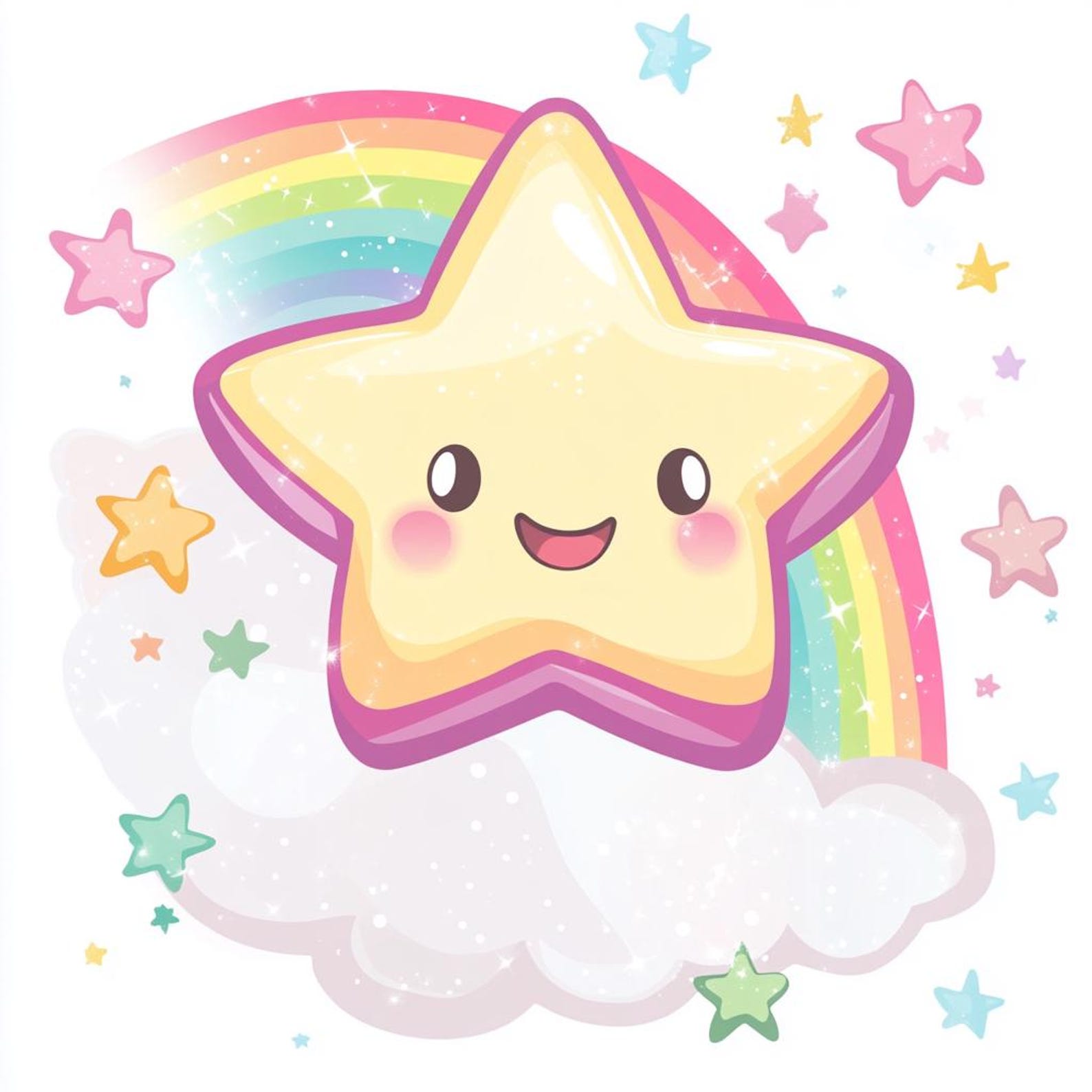 9 Cute Little Star Clipart Bundle -high Quality Jpg,png-digital ...