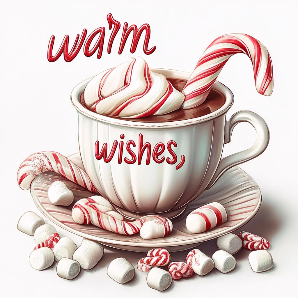 7 Christmas Sweet Clipart, Watercolor Coffee Clipart,png,jpj Hot ...