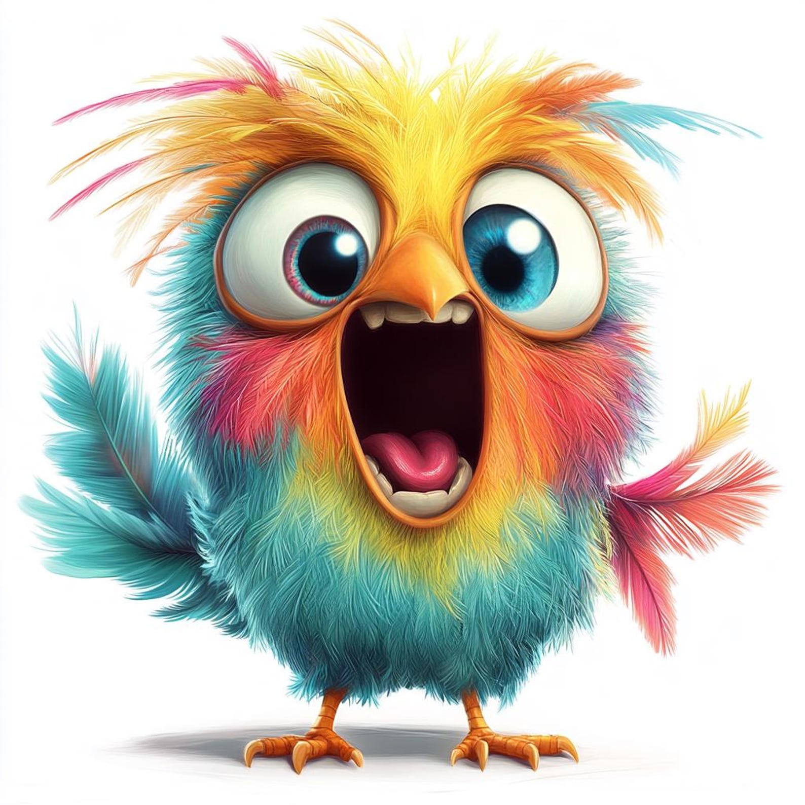Funny Bird Clipart: Whimsical PNG Illustrations (digital File) - Etsy