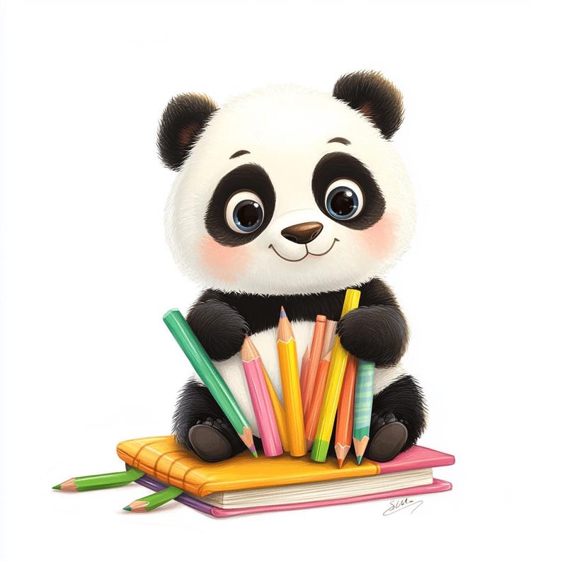 7 Cute Watercolor Pandas Clipart Cute Panda, Panda Clipart and ...