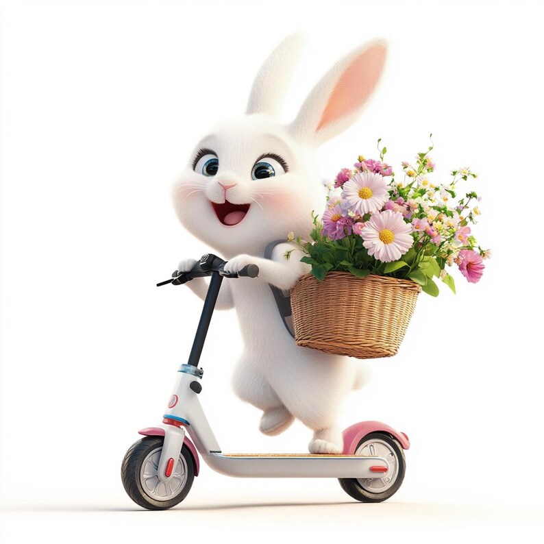 8 Bunny Rabbits Photoshop Overlays for Photographers,png,jpj. High ...