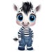 Zebra Watercolor Clipart: Animal Art Images (PNG, JPG Digital Download ...