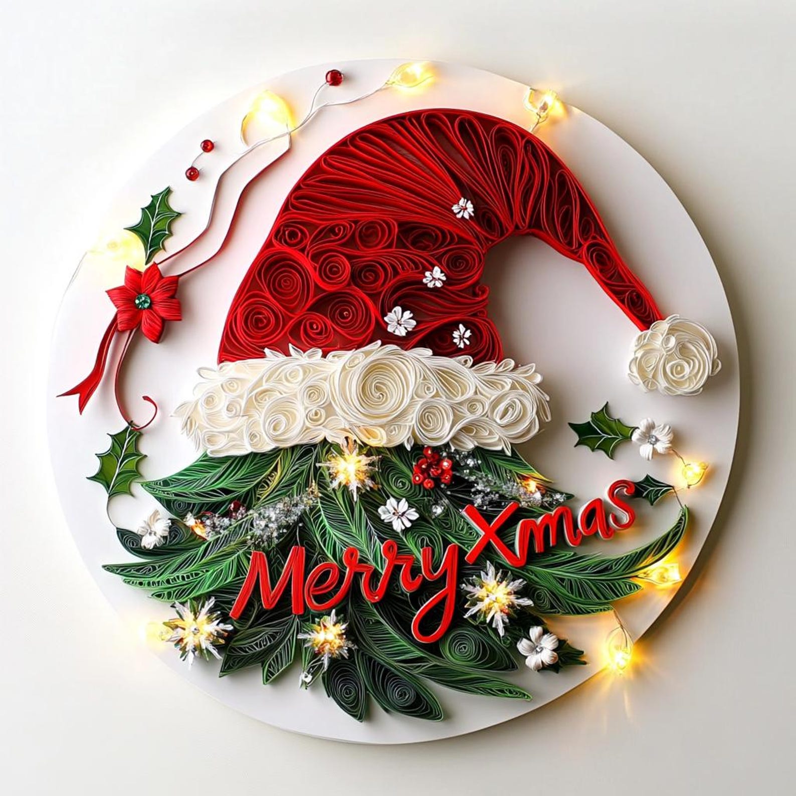 8 Christmas Watercolor Clipart, Png,jpj Cute Santa Watercolor Graphics ...