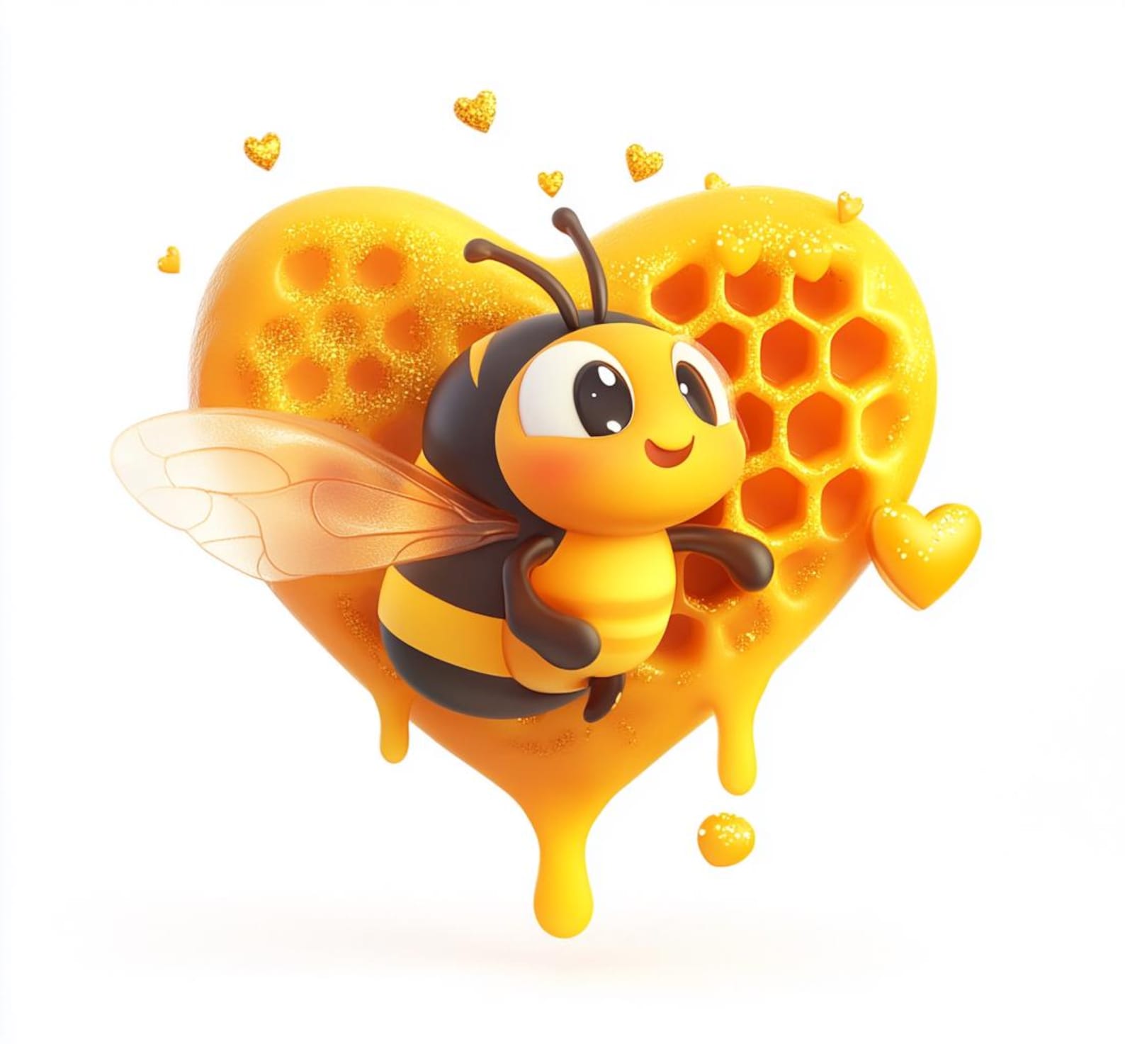 8 Sweet Honey Bee Clipart,cute Bee Clipart,watercolor Bee Clipart,baby ...