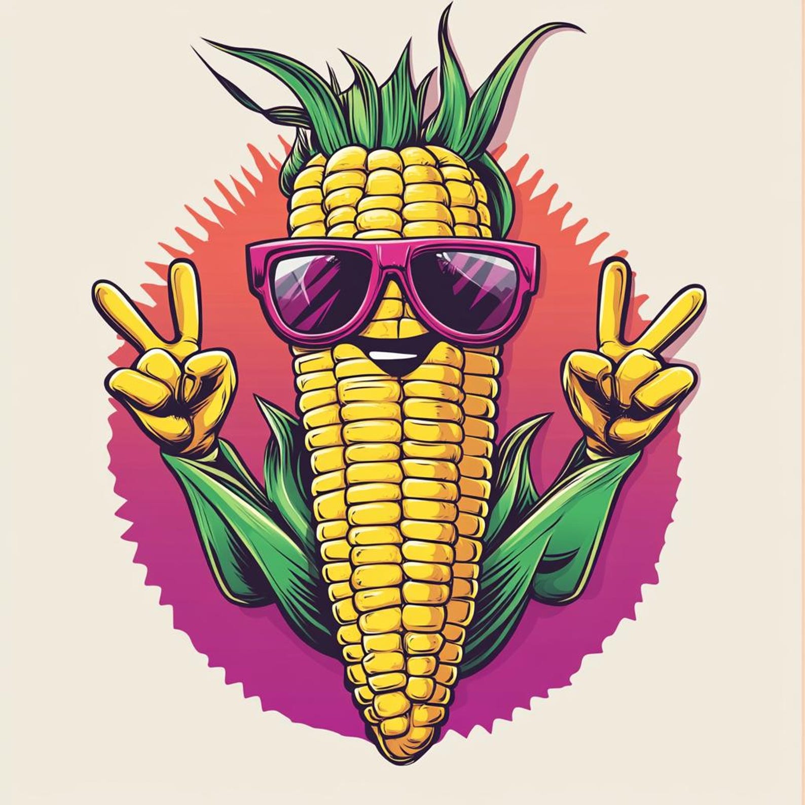 9 Cute Corn Clipart, Vibrant Corn Graphics, Harvest Printables ...