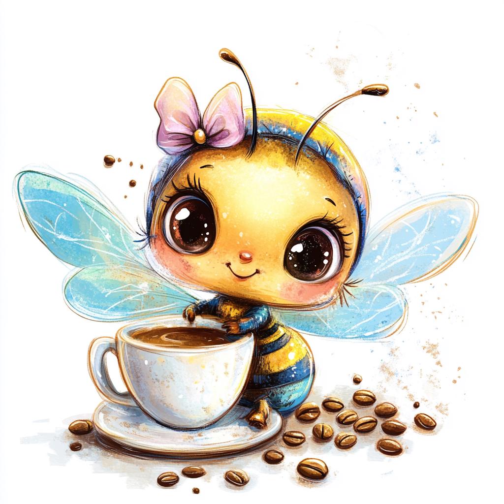 7 Honey Sweet Bees Clipart Bundle, Cute Bees Clipart Bundle, Cute Bees ...