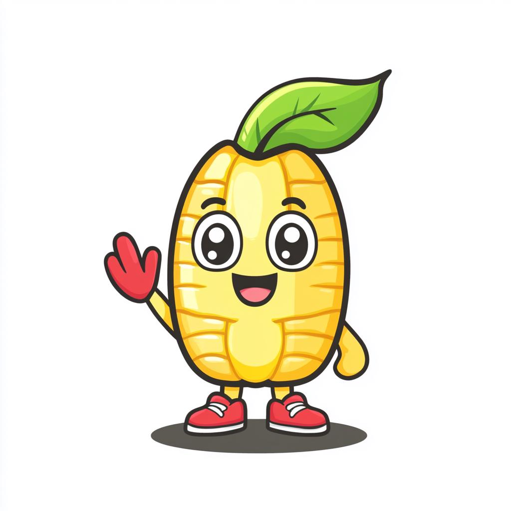 6 Cute Cartoon Corn Clipart, Corn Watercolour Clipart, Digital Download ...