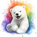 Teddy Bear Watercolor Clipart: Baby Shower Invitation (PNG, JPJ) - Etsy