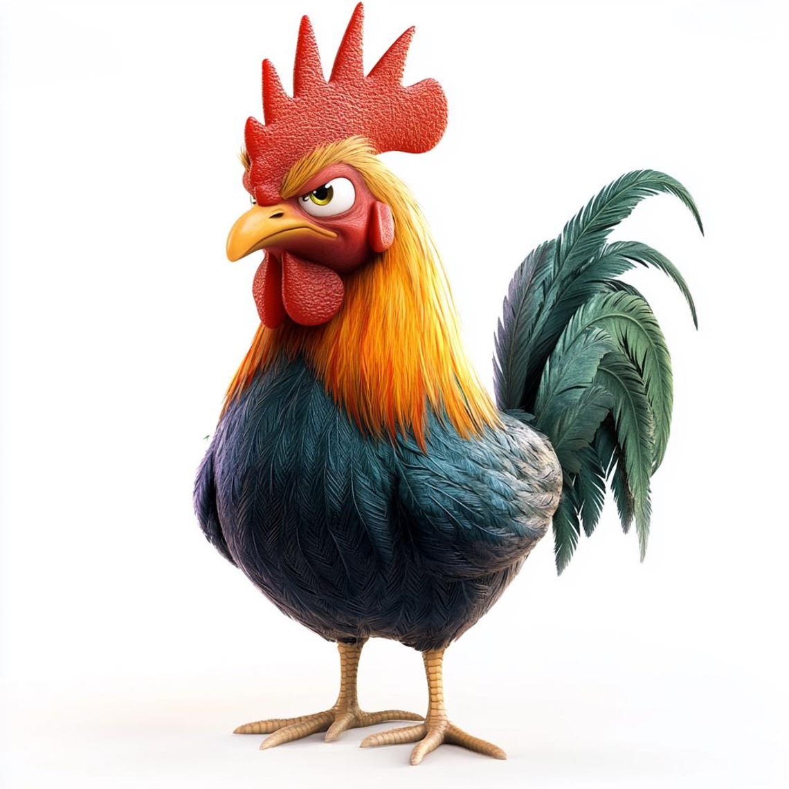 Funny Hen Watercolor Clipart: Comical Animal PNG (digital Download) - Etsy
