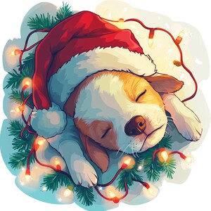 Christmas Dogs Clipart: Holiday Puppy PNG (commercial Use) - Etsy