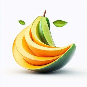 Watercolor Avocado Clipart: 7 PNG Fruit Illustrations (commercial Use ...