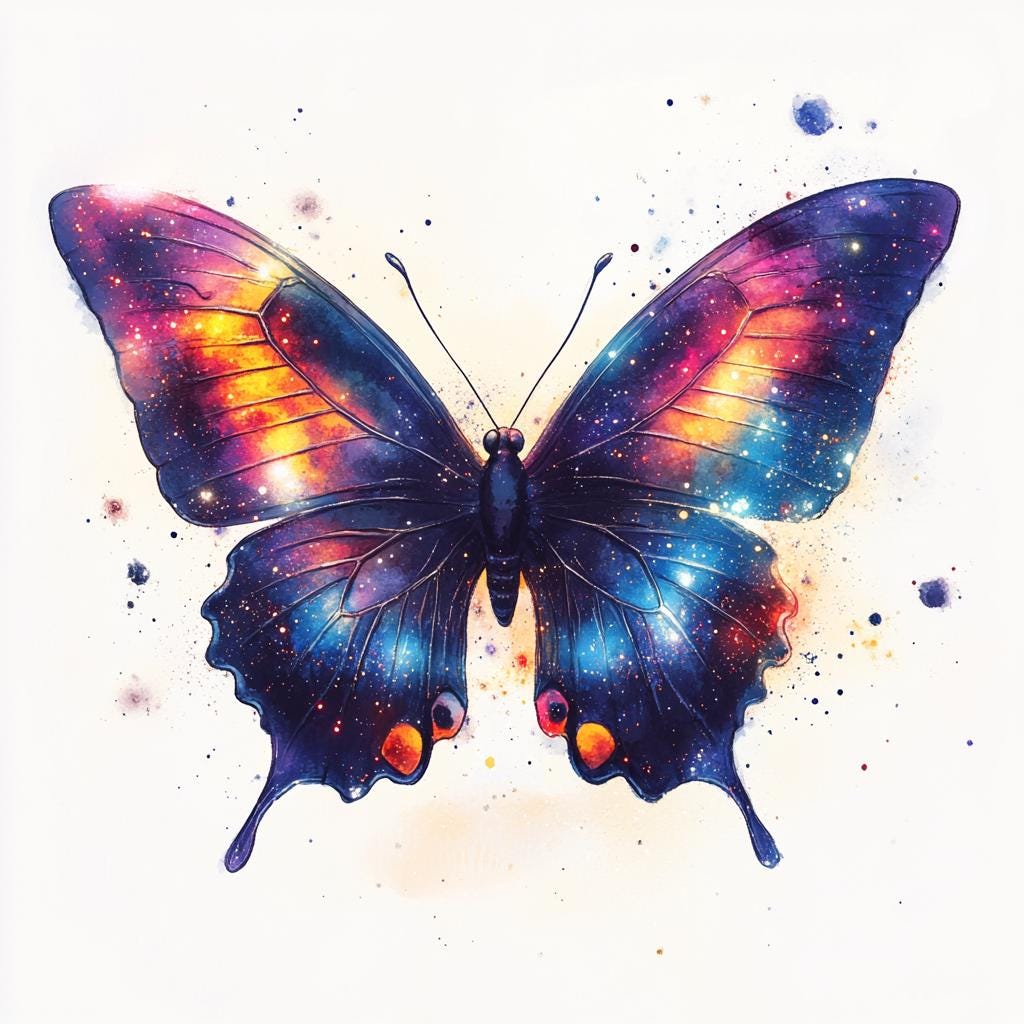 12 Watercolor Butterflies Clipart Watercolor Butterfly PNG,JPJ Colorful ...