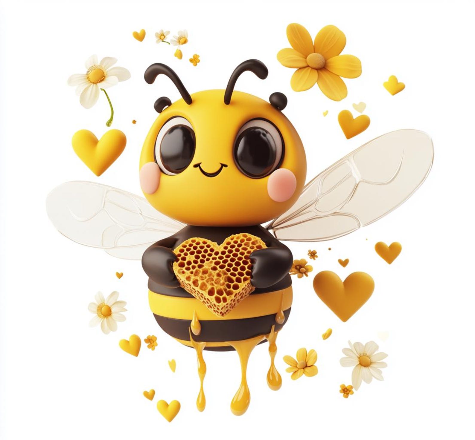 8 Sweet Honey Bee Clipart,cute Bee Clipart,watercolor Bee Clipart,baby ...
