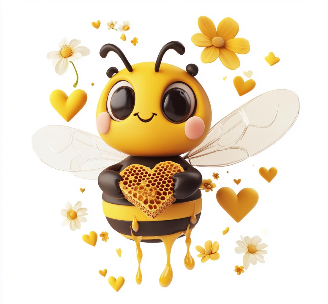 8 Sweet Honey Bee Clipart,cute Bee Clipart,watercolor Bee Clipart,baby ...