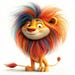 Quirky Lion Clipart: Safari Animal PNG Graphics (commercial Use) - Etsy UK