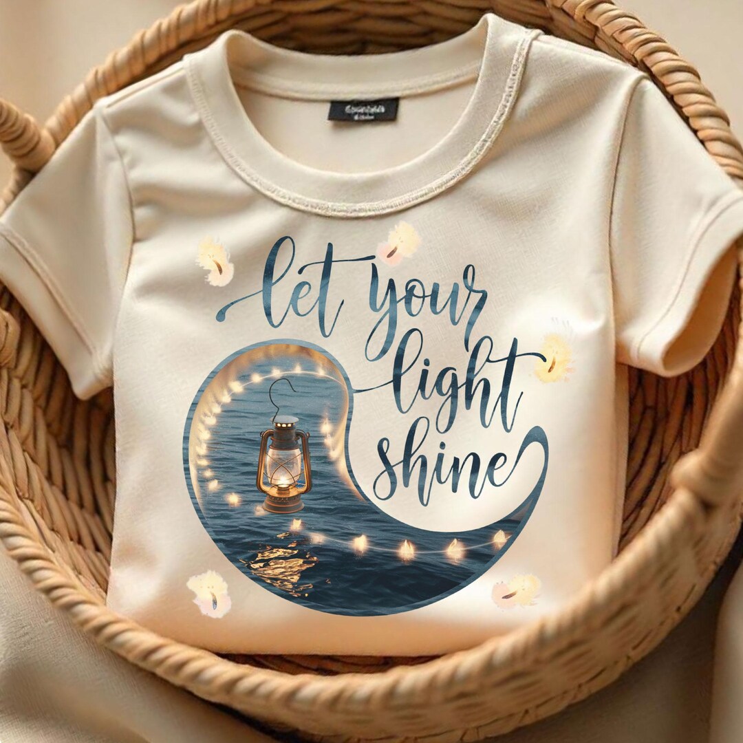 Let Your Light Shine T-shirt Png - Inspirational Lantern Tee ...