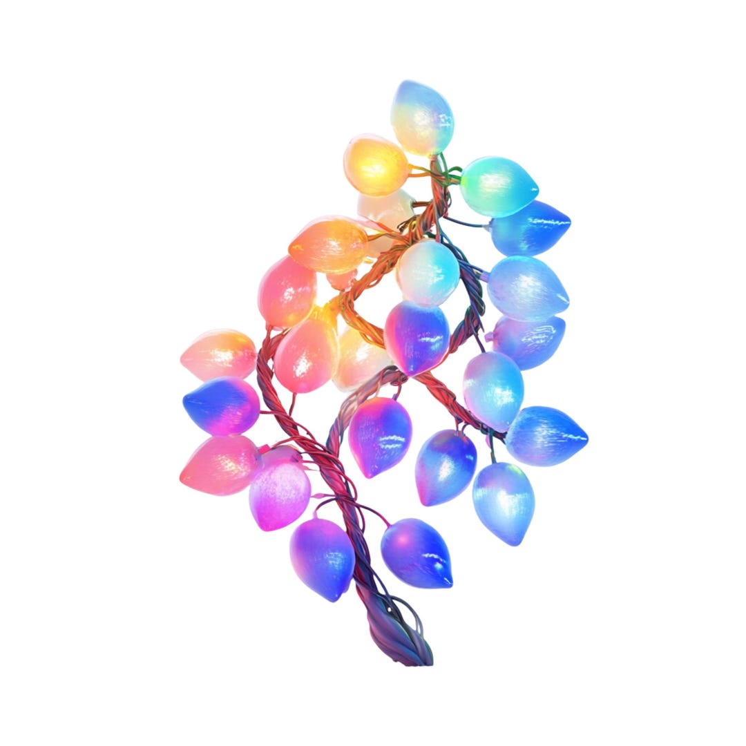 Watercolor Christmas Lights Clipart: Holiday Frame Graphics (PNG, JPG ...