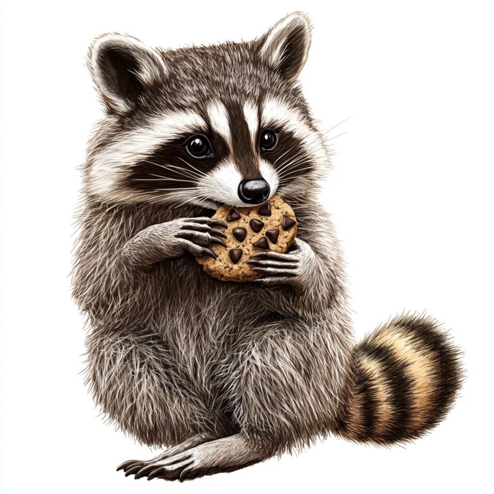 7 Cute Raccoon Clip Art High Res Watercolor Png,jpgs for Junk ...