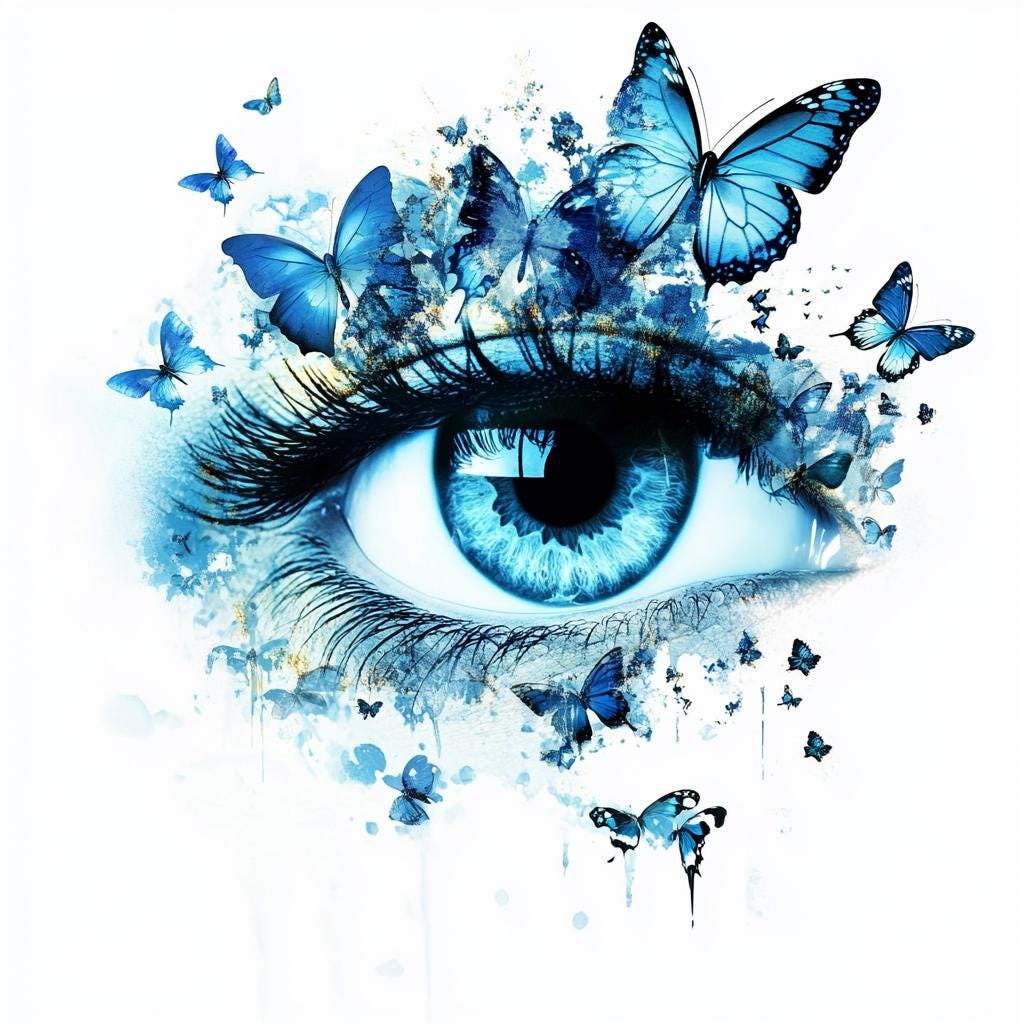 6 Watercolor Eyes Clipart File Png,jpj, Eyes Clipart, Walart, T Shirt ...