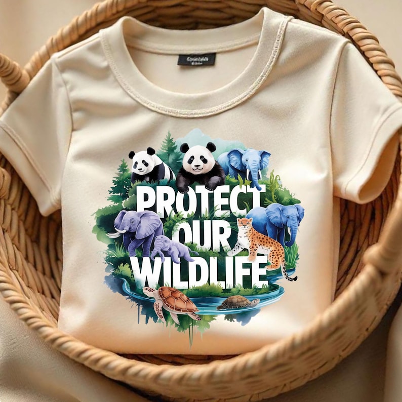 Protect Our Wildlife PNG | Endangered Animal Sublimation | Eco-friendly ...