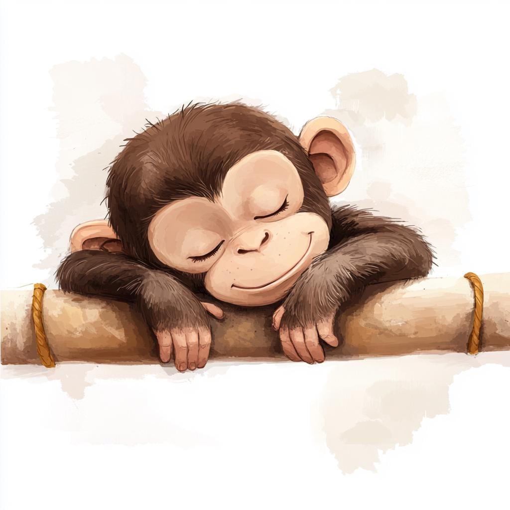 8 Watercolor Monkey Clipart Bundle, Safari Animals Clip Art, Safari ...