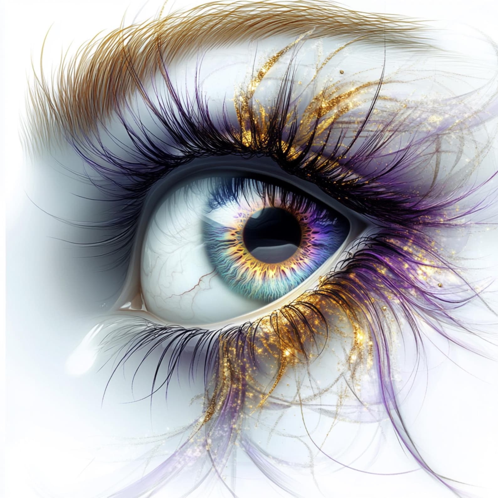 Colorful Eye Clipart: Abstract Illustration Art (PNG Digital Prints) - Etsy
