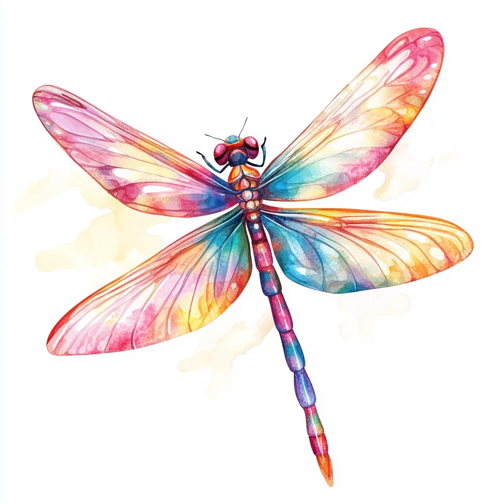8 Dragonfly Cliparts Commercial Use,dragonfly Stained Glass, Watercolor ...